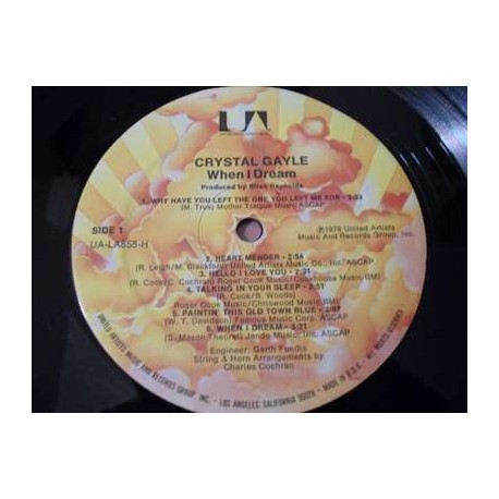 Crystal Gayle - When I Dream Vinyl LP Record For Sale