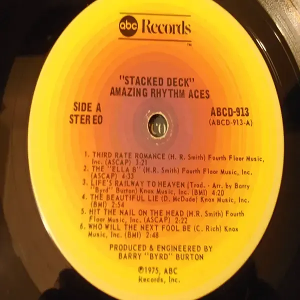 Amazing Rhythm Aces - Stacked Deck LP Vinyl Record For Sale